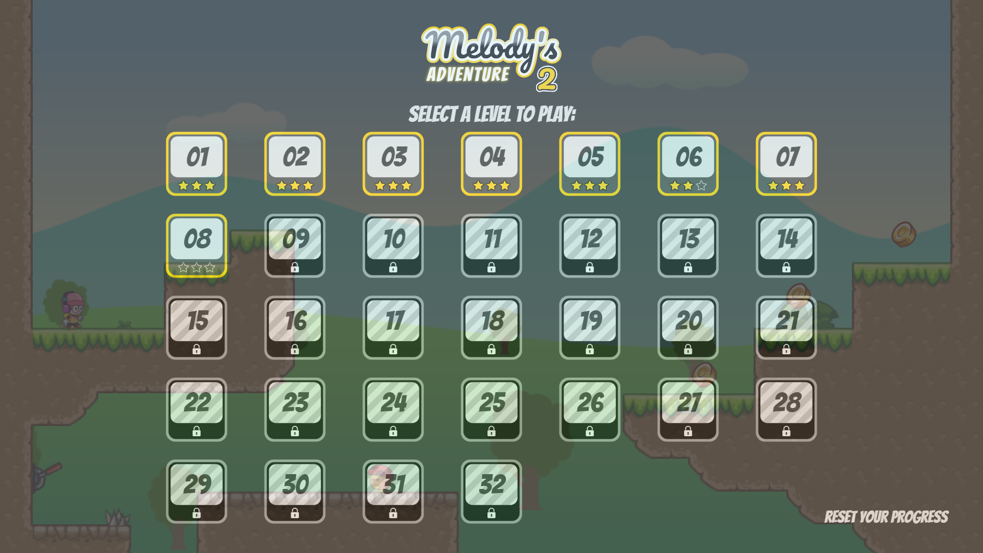 Melody's Adventure 2 - HTML5 Platform game by trezegames | CodeCanyon